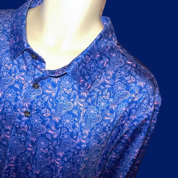 Maelreg | Shirts | Maelreg Performance Short Sleeve Pattern Golf Polo ...